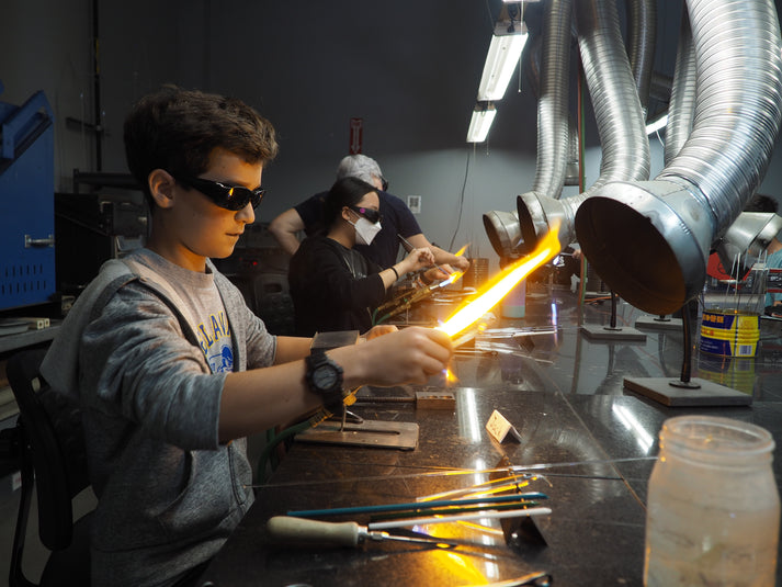 Flameworking Camp (Soft Glass) (ages 12–16) – Bay Area Glass Institute